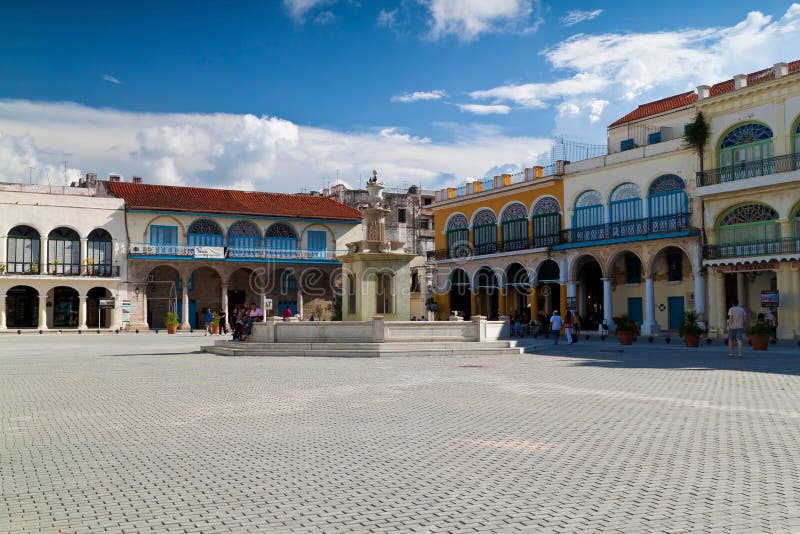Tourists and Cubans in a Square in Havana Editorial Photo - Image of ...