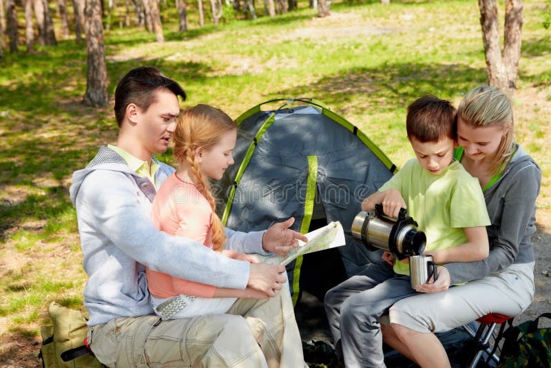 Tourists in forest stock photo. Image of rest, male, camping - 22114268