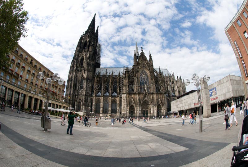 Tourists in Front of Cologne Cathedral Editorial Photo - Image of grand ...