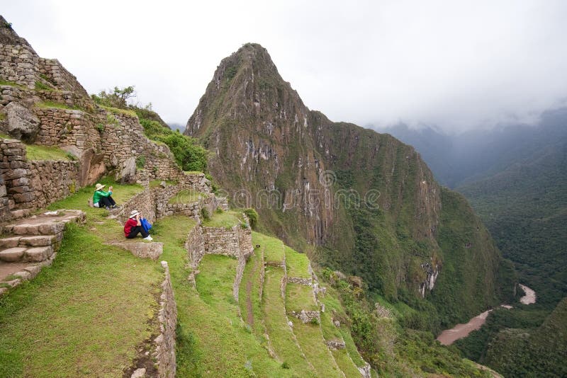 Tourists at Machu Picchu editorial photo. Image of andes - 12779591