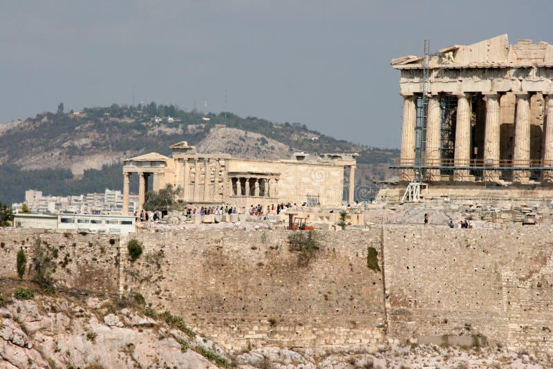 Rock of parthenon stock image. Image of marble, culture - 2753111