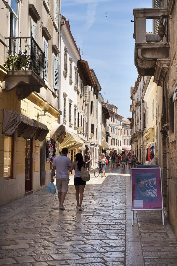 Tourists in Porec (Parenzo), Istra, Croatia #2 Editorial Stock Photo ...