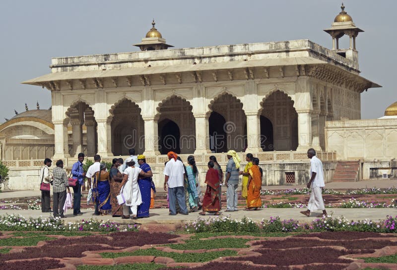 Tourists at the Red Fort editorial image. Image of blue - 12246325