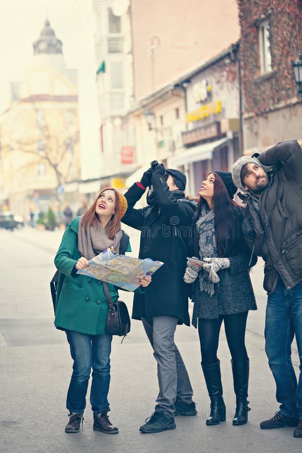 Tourists Sightseeing City stock photo. Image of hiking - 48008872