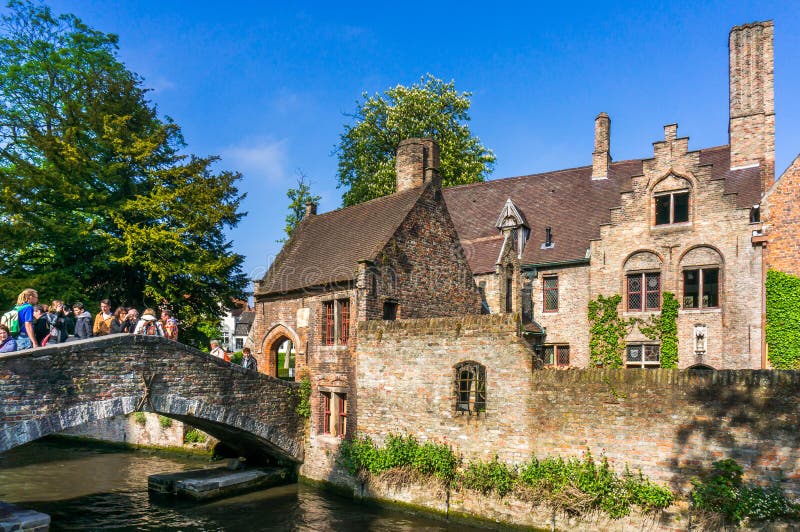 Tourists on St. Bonifacius Bridge Editorial Image - Image of tourists ...