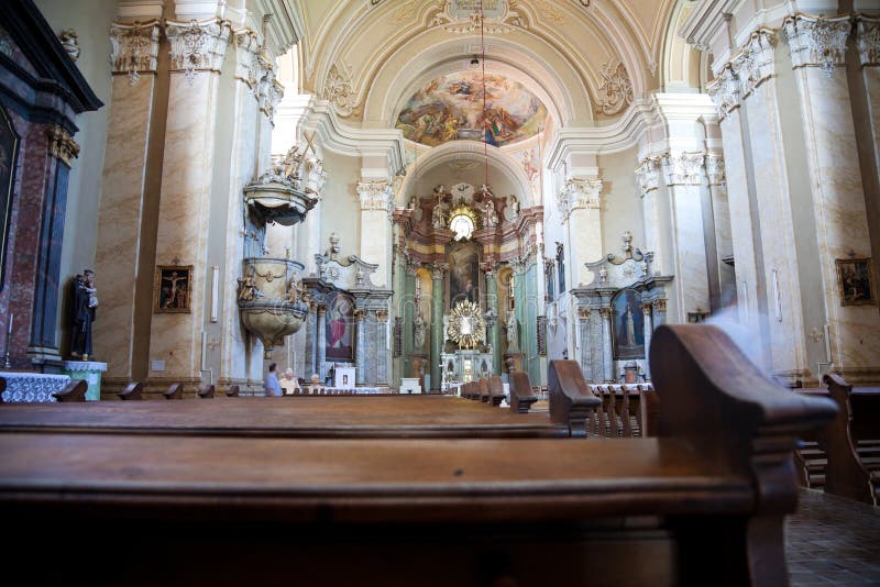 Tourists Visiting Maria Radna Monastery Editorial Stock Photo - Image ...