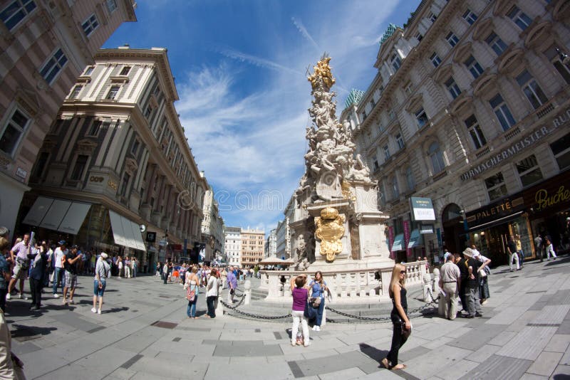 Tourists Walking in the Center of Vienna Editorial Stock Image - Image ...