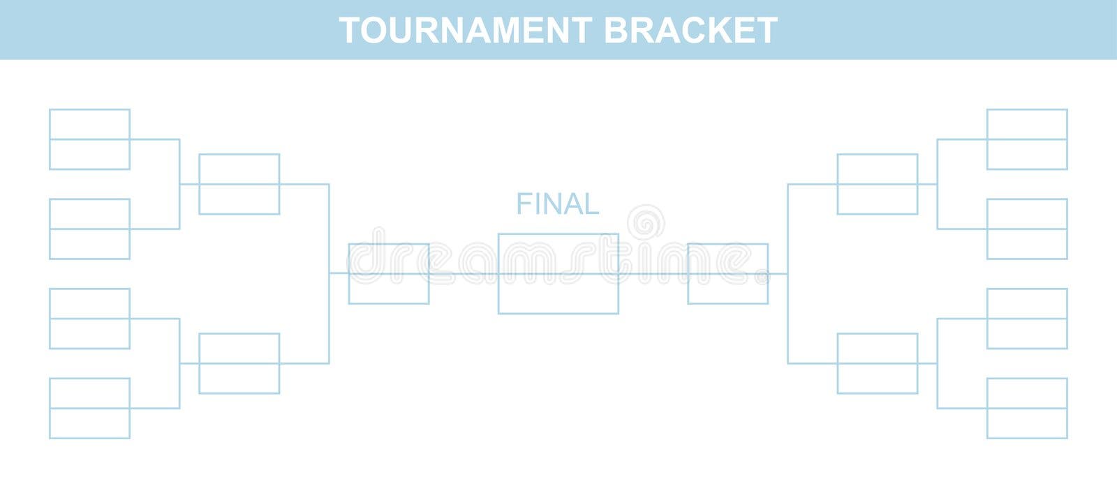 Tournament Bracket stock illustration. Illustration of eight - 68724687