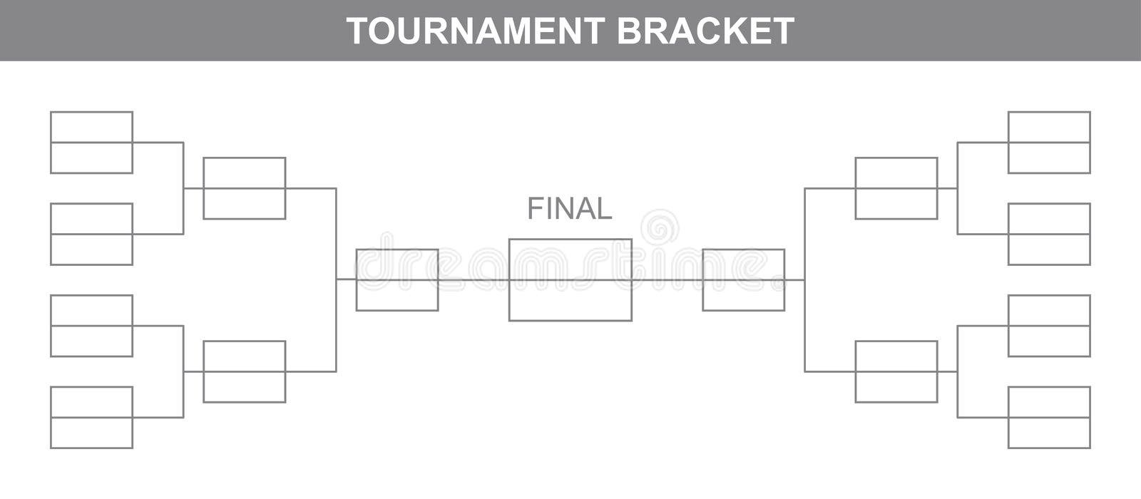 Tournament Bracket stock illustration. Illustration of eight - 68724687