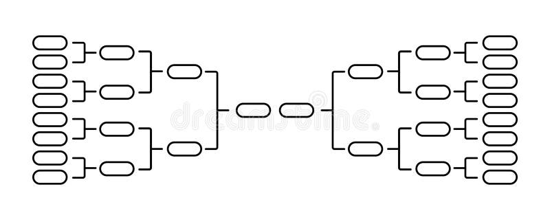 Tournament Chart Structure in Minimalistic Style. Sport Leadership ...