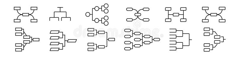 Tournament Chart Structure in Minimalistic Style. Sport Leadership ...