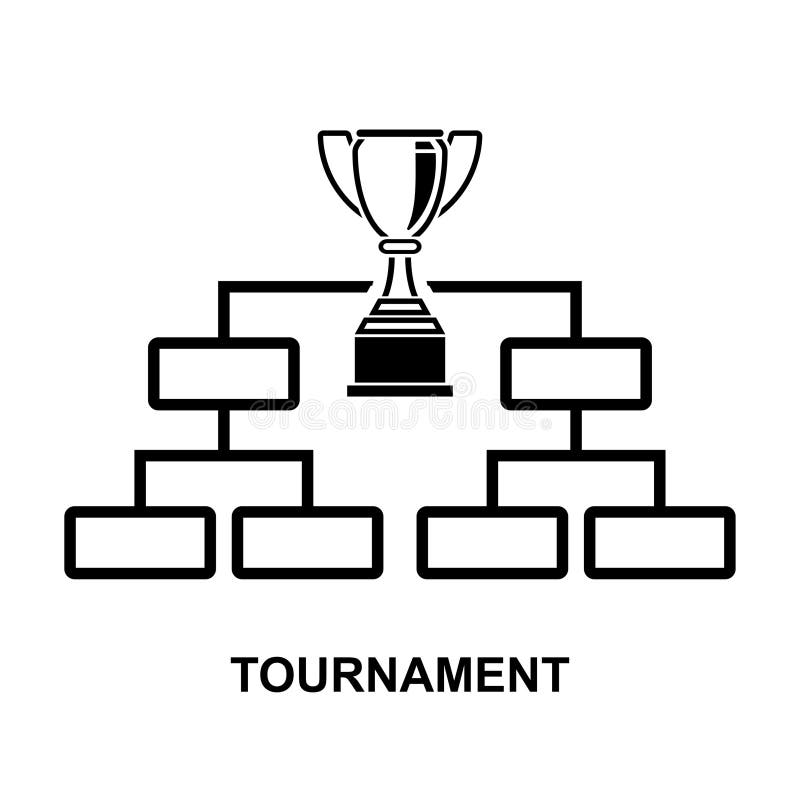 Tournament Icon Isolated on White Background Stock Vector ...