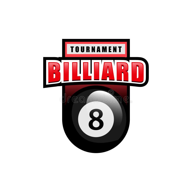 Tournament Sport for Billiard Emblem Logo Design Stock Vector ...