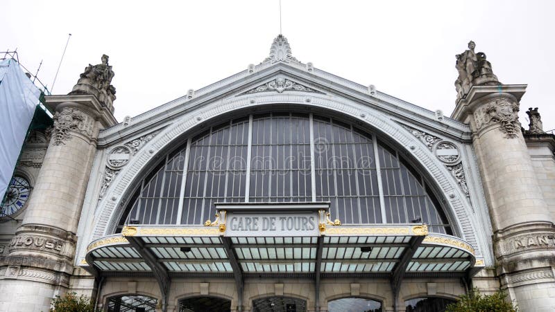 Tours train station editorial stock image. Image of travel - 96453444