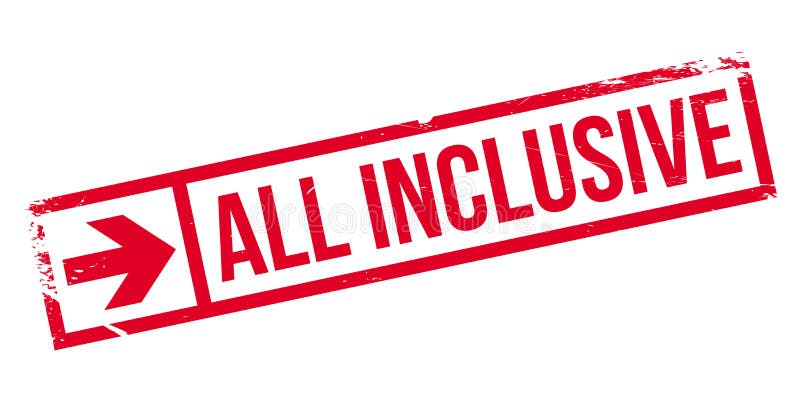 Tout Le Tampon En Caoutchouc Inclus Illustration de Vecteur ...