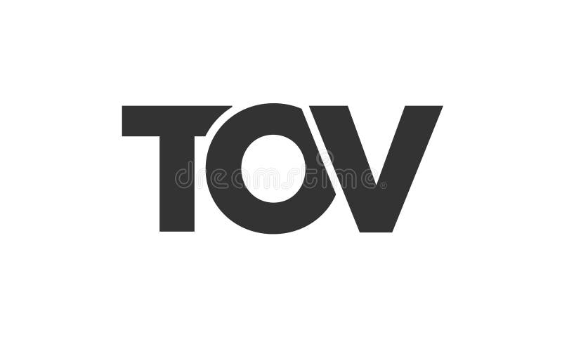 TOV Logo Design Template with Strong and Modern Bold Text. Initial ...