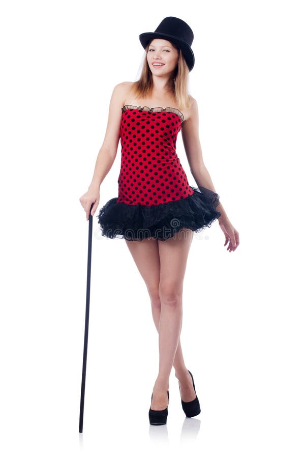 Tovenaarvrouw Met Toverstokje Stock Foto - Image of handschoen, greep ...