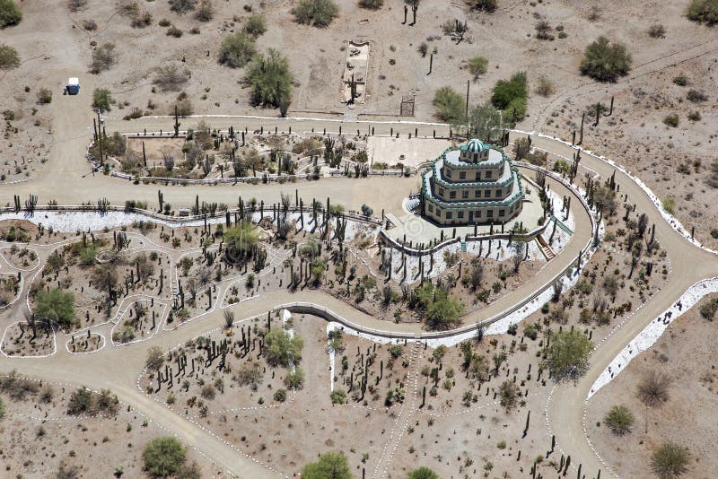 Tovrea Castle stock image. Image of path, architecture - 31897695