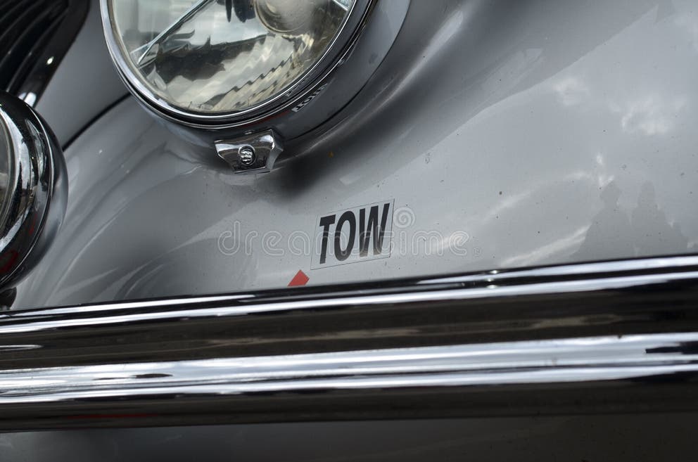 Tow point on car stock photo. Image of bumper, detail - 51754130