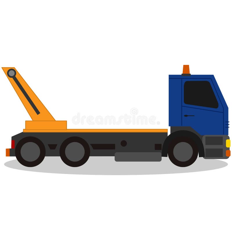 Tow Truck, for Breakdown Vehicle Stock Illustration - Illustration of ...