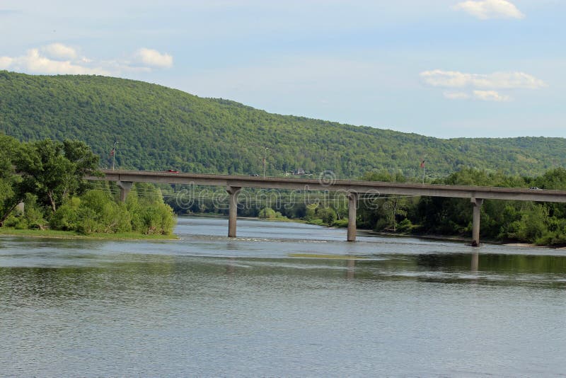 Towanda Memorial Bridge stock photo. Image of spans, susquehanna - 54739556