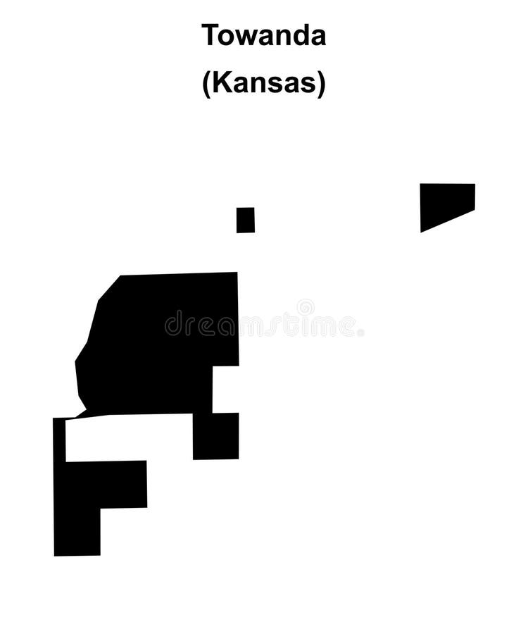 Towanda Outline Map Stock Illustrations – 2 Towanda Outline Map Stock ...