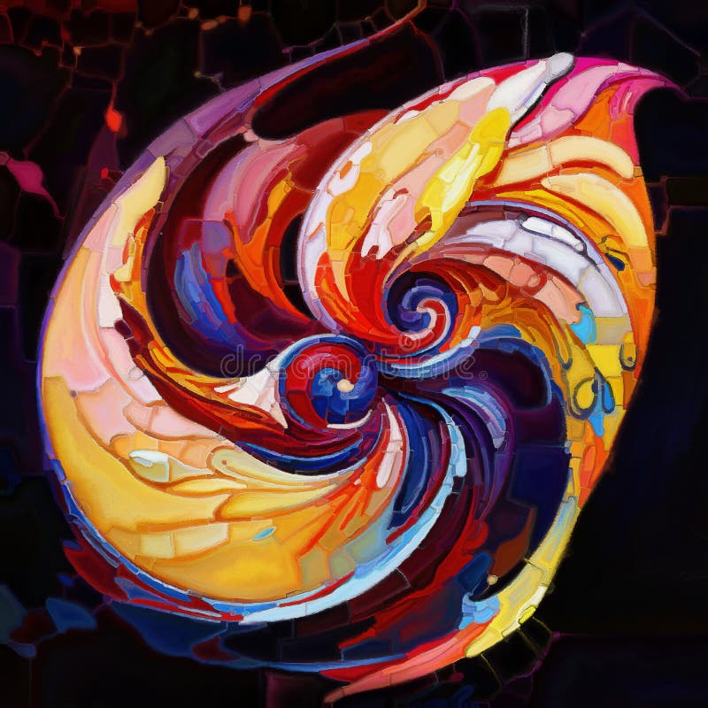 Toward Digital Chromatic Patterns Stock Illustration - Illustration of ...