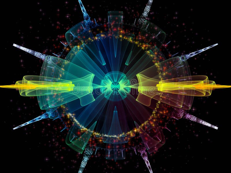 Toward Digital Radial Oscillation Stock Illustration - Illustration of ...