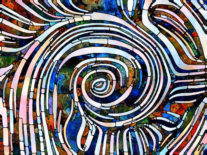 Toward Digital Stained Glass Stock Illustration - Illustration of ...