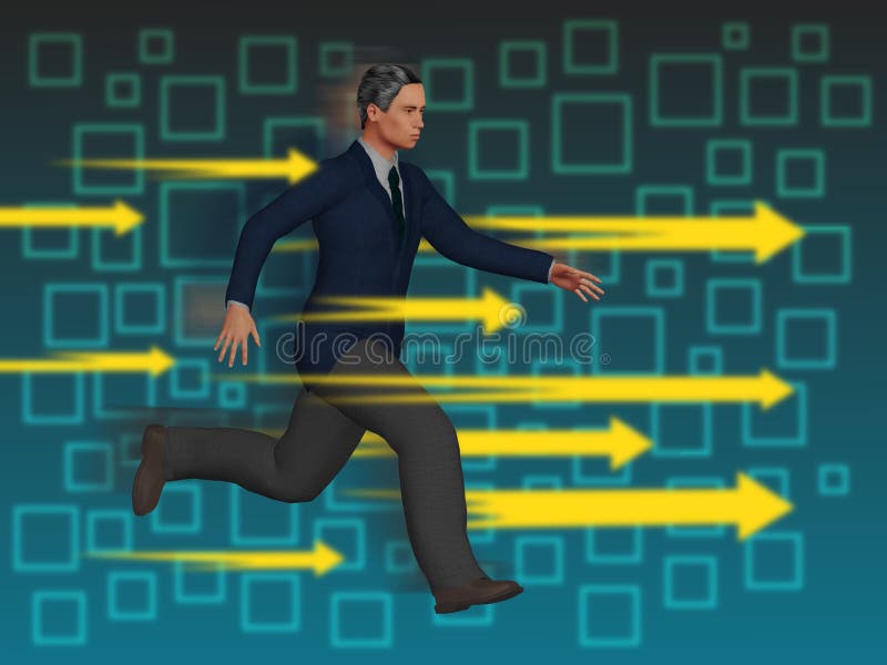 Businessman Running Arrows Infographic Stock Illustrations – 21 ...