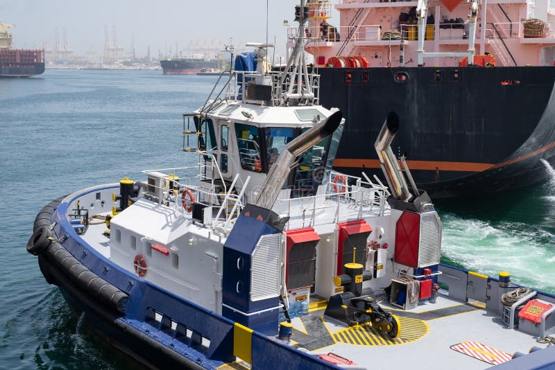 Towboat editorial stock photo. Image of tugboat, mooring - 264774728