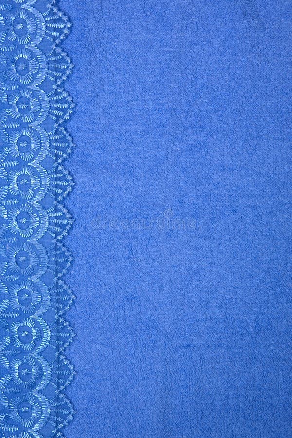 Towel Background with Lace Edge Stock Photo - Image of softness, smooth ...