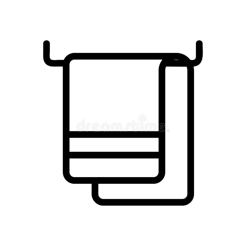 Towel for the Body Icon Vector. Isolated Contour Symbol Illustration ... Towel for the Body Icon Vector. Isolated Contour Symbol Illustration ...