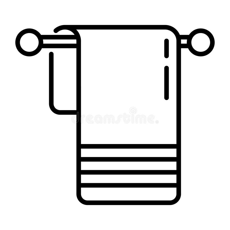 Towel Hanger Vector Design in Modern Style, Editable Icon Stock Vector ...