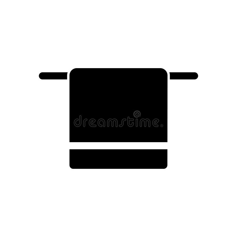 Towel Icon Flat Vector Template Design Trendy Stock Vector ...