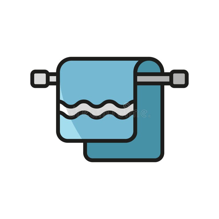 Towel Icon Vector Basic Design Simple and Modern Stock Vector ...