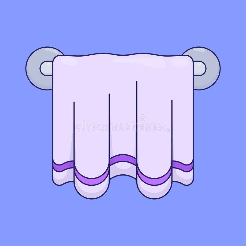 Towel Icon Vector. Bath Towel Vector Icon Stock Vector - Illustration ...