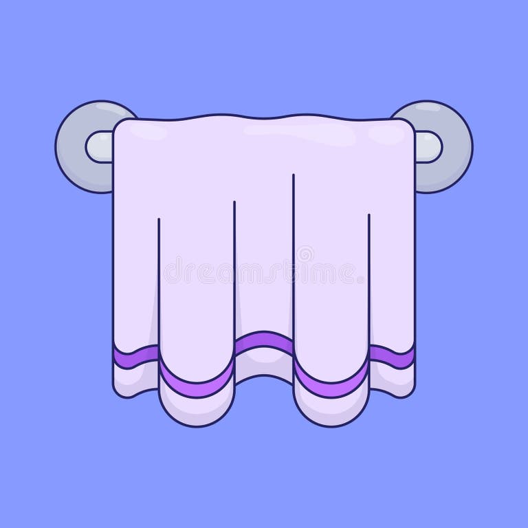 Towel Icon Vector. Bath Towel Vector Icon Stock Vector - Illustration ...