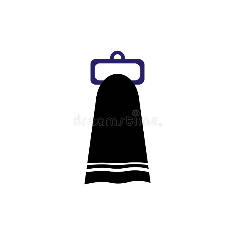 Towel icon stock vector. Illustration of business, clean - 282895053