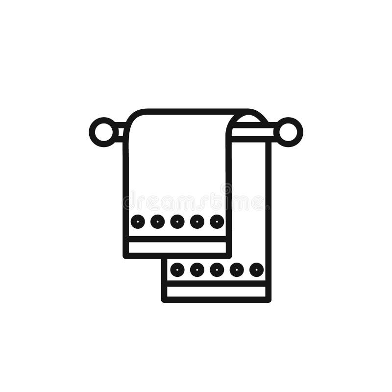 Towel Icon Vector Set Collection for Web Stock Illustration ...