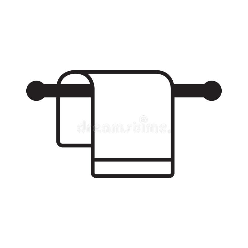 Towel icon vector stock vector. Illustration of clean - 305654927
