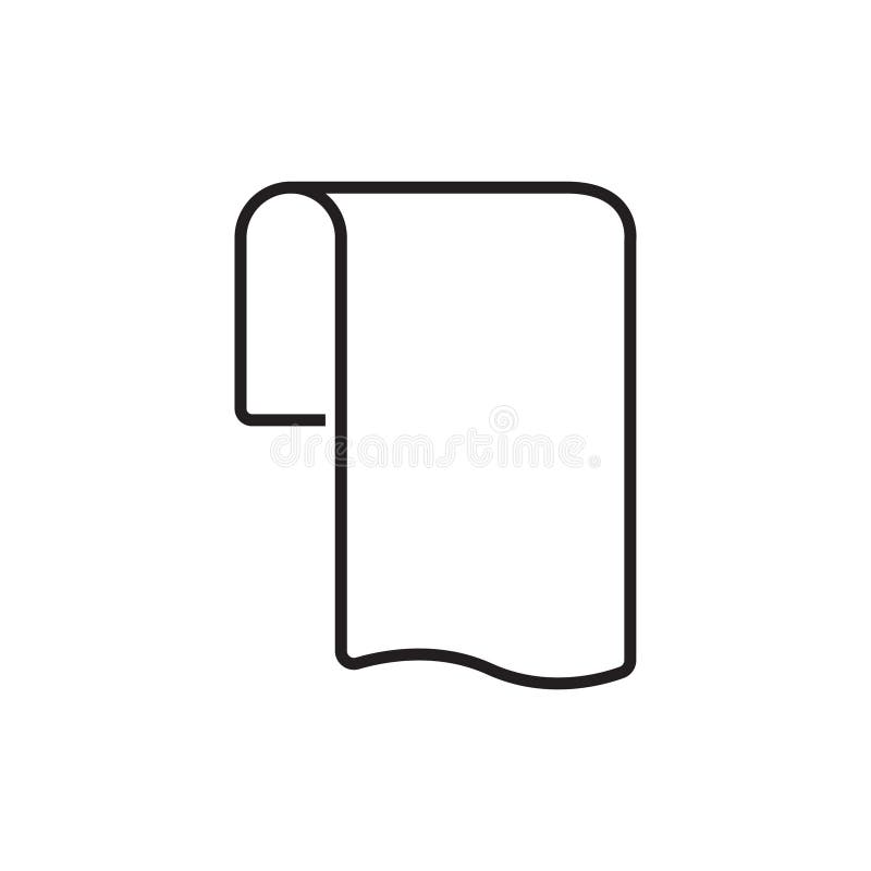 Towel icon vector stock vector. Illustration of paper - 305654999