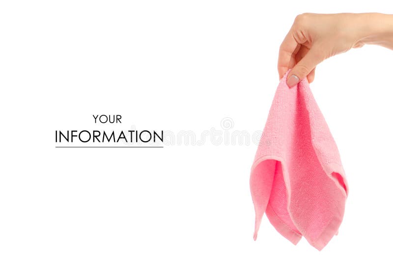 Towel Pink in Hand Wipe Pattern Stock Image - Image of cloth, motel ...