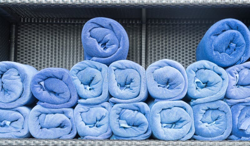 Towel roll stack on shelf stock image. Image of hygiene - 93923561