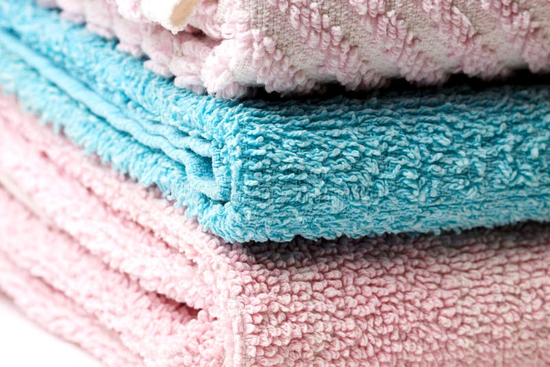 Towel stack stock image. Image of towel, brightly, bright - 15249953