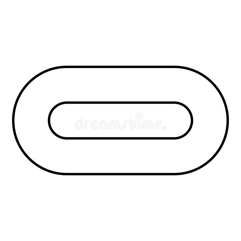 Towel Stack of Folded Bath Napkin Contour Outline Line Icon Black Color ...