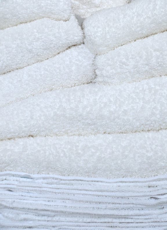 Towels and Wash Cloths Stack on Laundry Day Stock Image - Image of wash ...