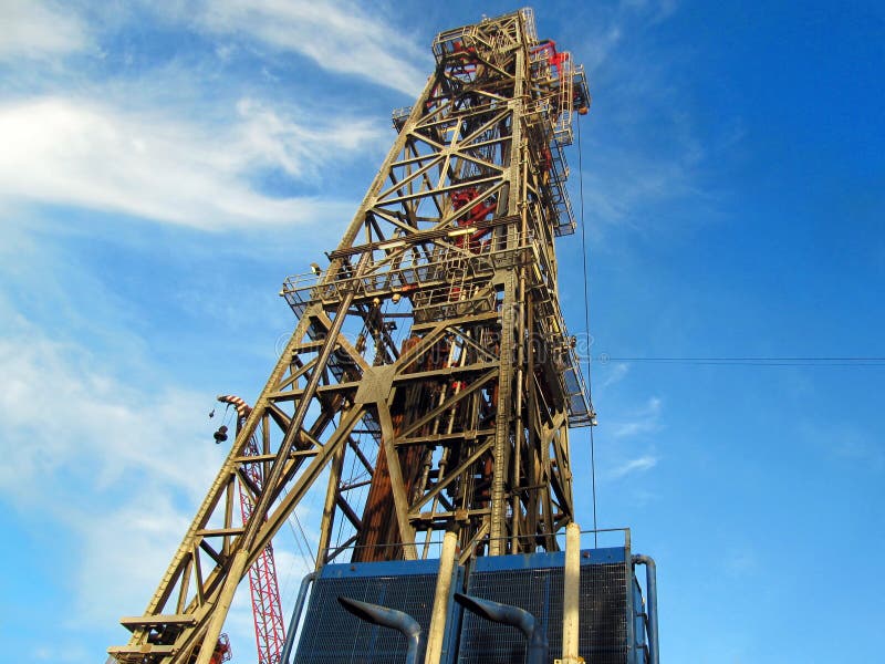 Offshore Derrick View stock photo. Image of metal, iron - 3125300