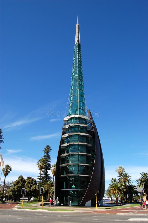The bell tower Perth,WA. stock image. Image of tall, path - 13129399