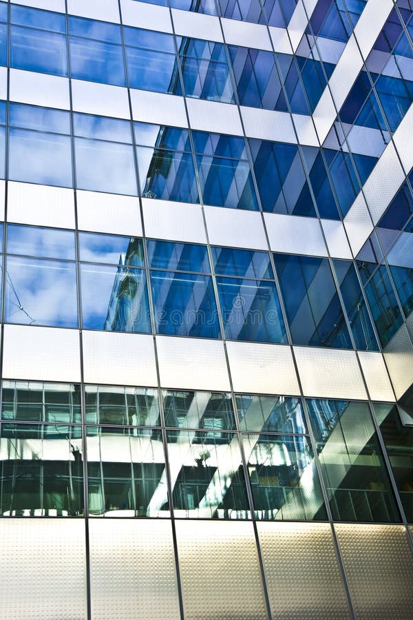 Tall Building with Many Windows Stock Image - Image of reflection ...